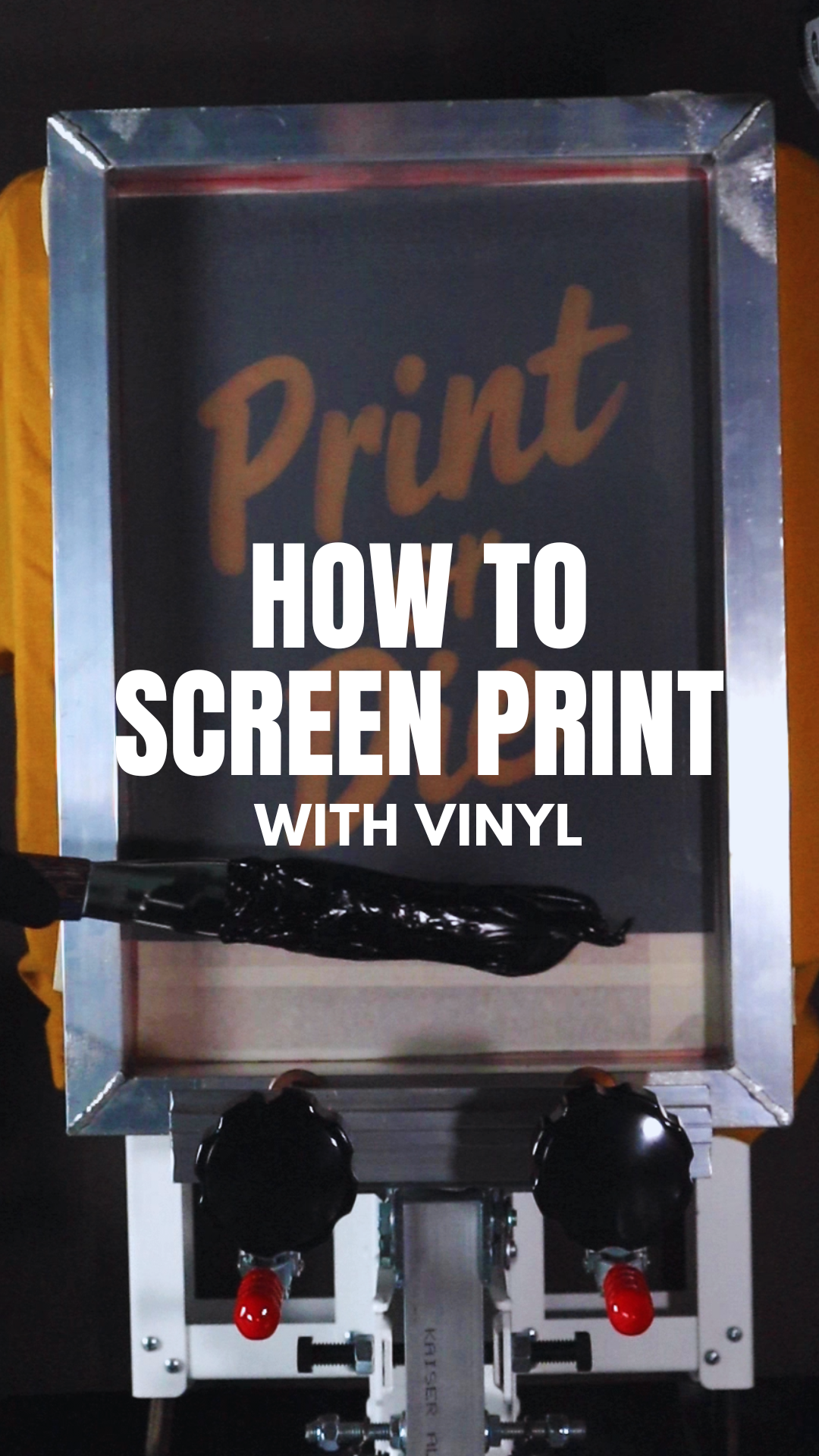 How to Screen Print a Shirt using Vinyl – Key Print Co.